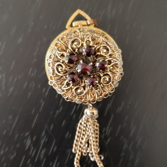 Jewelry | Vintage Gold Woldman Pocket Watch With Rubies | Poshmark
